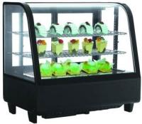 China 100L Sliding Door Commercial Countertop Cake Display Chiller - 682x450x675mm with Temperature Control for sale
