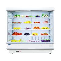 China Air Curtain 1955L Upright Open Display Chiller with Panasonic Compressor and LED Lighting - 2500×900×1980mm for sale