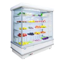 China Air Curtain 1955L Upright Open Display Chiller with Panasonic Compressor and LED Lighting - 2500×900×1980mm for sale
