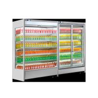 China 1000L Beverage Air Curtain Multideck Display Fridge - 2-10°C Temperature Range, 220V/380V Voltage Options for sale