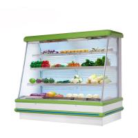China Hypermarket Commercial Display Freezer 2000-3000mm with LED Lighting and Adjustable Shelves for Vegetables and Meat for sale