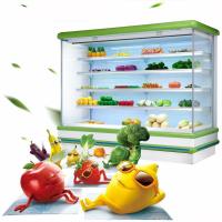 China Hypermarket Commercial Display Freezer 2000-3000mm with LED Lighting and Adjustable Shelves for Vegetables and Meat for sale