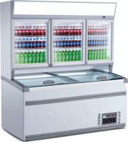 China Combination Commercial Display Freezer 2500×1100×2000mm with 2000W Power and Dual Temperature Zones for sale