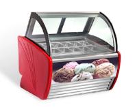 China Economical 20 Pans Sliding Door Gelato Display Freezer - 1890×1130×1250mm, -22°C to -18°C Temperature Range for sale
