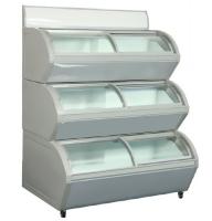 China Three Layers Ice Cream Display Freezer 1200×900×1370mm with -22°C Temperature and 220V Power for sale