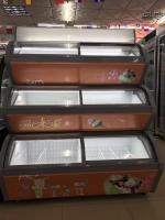 China Three Layers Ice Cream Display Freezer 1200×900×1370mm with -22°C Temperature and 220V Power for sale