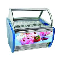 China Commercial Double Row 10 Pans Ice Cream Display Freezer - 1930×760×1300mm, -22°C Temperature Range for sale