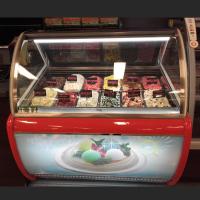 China Small Hard Ice Cream Display Freezer 1605x1120x1386mm with 1520W Embraco Compressor and -22°C Temperature for sale