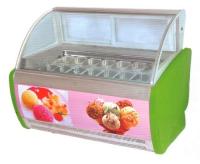 China 14-Pan Stainless Steel Ice Cream Display Freezer -22°C to -18°C Temperature 1380×1130×1250mm Commercial Pastry Shop Refrigerator for sale