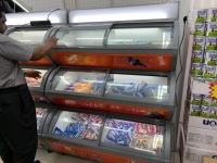 China 3 Layer Horizontal Popsicle Ice Cream Display Freezer 1200×900×1380mm with Digital Temperature Control for sale