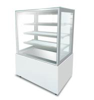 China Glass Door Vertical Marble Cake Display Freezer 900×670×1500mm with 3 Adjustable Shelves and Digital Temperature Control for sale