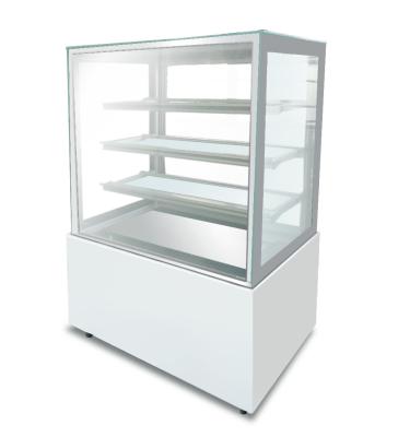 China Glass Door Vertical Marble Cake Display Freezer 900×670×1500mm with 3 Adjustable Shelves and Digital Temperature Control for sale