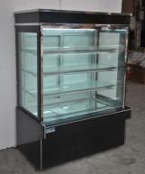 China Glass Door Vertical Marble Cake Display Freezer 900×670×1500mm with 3 Adjustable Shelves and Digital Temperature Control for sale
