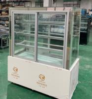China Glass Door Vertical Marble Cake Display Freezer 900×670×1500mm with 3 Adjustable Shelves and Digital Temperature Control for sale