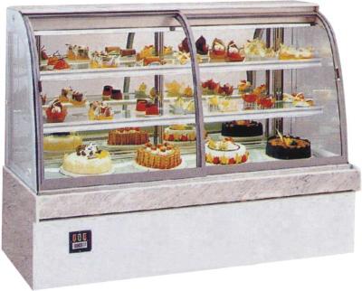 China 3-Layer 2m Air Cooled Cake Display Freezer with 830W Danfoss Compressor and Digital Temperature Control 2-10°C for sale