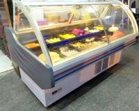 China Air Cooling Delicatessen Supermarket Meat Display Freezer 1200-2500mm Width with 0-5°C Temperature Range for sale