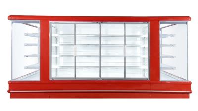 China Refrigerated Vertical Supermarket Multideck Open Chiller - 4450×2370×2060mm, 2-10℃ Temperature Range for sale