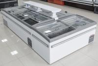 China Top Open Island Display Freezer 900L-1500L Capacity with Danfoss Compressor -18°C to -22°C Temperature Range for sale