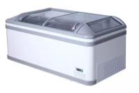 China 2.5m Commercial Frozen Food Island Display Freezer - 750W Danfoss Compressor, -18°C to -22°C Temperature Range for sale