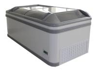 China 2.1m Horizontal Island Freezer for Supermarkets - 700W Danfoss Compressor with -18°C to -22°C Temperature Range for sale