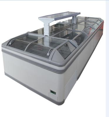 China Commercial Deep Island Display Freezer 1450×850×860mm with Danfoss Compressor and -18°C to -22°C Temperature Range for sale