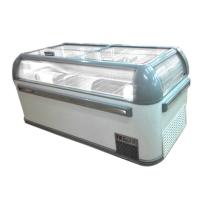 China Commercial Deep Chest 900L Island Display Freezer with Danfoss Compressor -18°C to -22°C Temperature Range for sale
