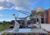 China Contemporary Metal Sculpture Stainless Steel Artwork For Park Decoration for sale