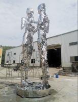 China Outdoor Large Abstract Stainless Steel Sculpture For Public Decoration for sale