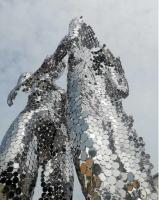 China Outdoor Large Abstract Stainless Steel Sculpture For Public Decoration for sale
