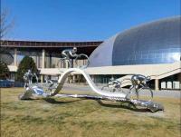 China Stainless Steel Outdoor Modern Art Sculpture For Garden Decoration for sale