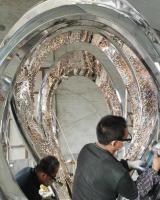 China Outdoor LED Stainless Steel Metal Sculpture 3.0 Meter Height for sale
