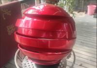 China Modern Painted Stainless Steel Abstract Sculpture Red Baking Varnished for sale