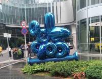 China 316L SS Lawn And Garden Statues And Sculptures Blue Baking Varnished for sale