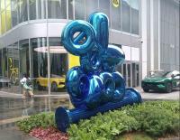 China 316L SS Lawn And Garden Statues And Sculptures Blue Baking Varnished for sale