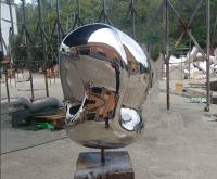 China Stainless Steel Small Garden Sculpture 1.0m Height Indoor Ornaments For Hotel for sale