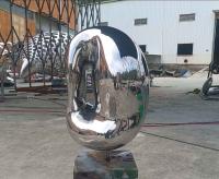 China Stainless Steel Small Garden Sculpture 1.0m Height Indoor Ornaments For Hotel for sale