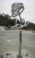 China Metal Abstract Art Sculpture Stainless Steel Abstract Yard Sculptures for sale