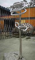 China Metal Abstract Art Sculpture Stainless Steel Abstract Yard Sculptures for sale