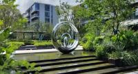 China Contemporary Outdoor Abstract  Metal art Landscape Sculpture for sale