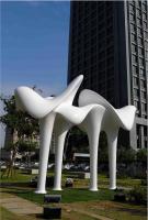 China Public Art Outdoor Metal Sculpture Stainless Steel For Plaza Decoration for sale