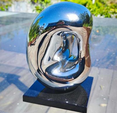 China Modern Small Stainless Steel Sculpture For Indoor Decoration for sale