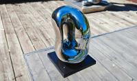 China Modern Small Stainless Steel Sculpture For Indoor Decoration for sale