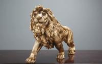 China Outdoor Animal Sculpture for Plaza Decoration with Professional Design and Golden Finish for sale