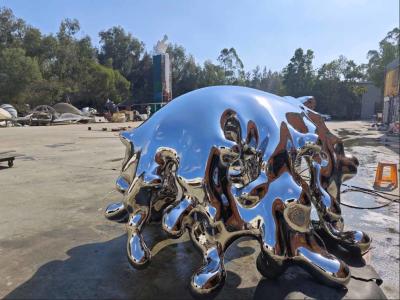 China Polished Stainless Steel Abstract Turtle Animal Sculpture as Garden Ornaments for sale