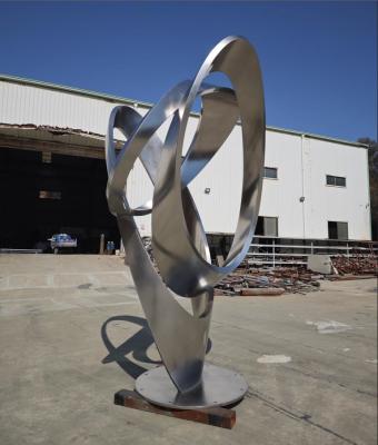 China 2.5 Meter Height Stainless Steel Large Garden Sculpture For Plaza Decoration for sale