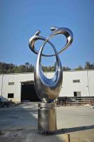 China 4m Height Customized Metal Statue Modern Abstract Sculpture Outdoor For Decoration for sale