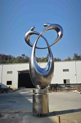 China 4m Height Customized Metal Statue Modern Abstract Sculpture Outdoor For Decoration for sale