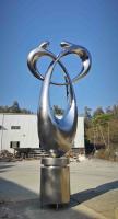 China 4m Height Customized Metal Statue Modern Abstract Sculpture Outdoor For Decoration for sale
