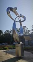 China 4m Height Customized Metal Statue Modern Abstract Sculpture Outdoor For Decoration for sale