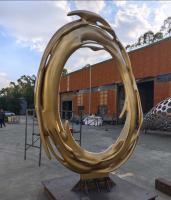 China Modern Garden Ornaments Statues Handmade Polished Abstract Metal Sculpture for sale
